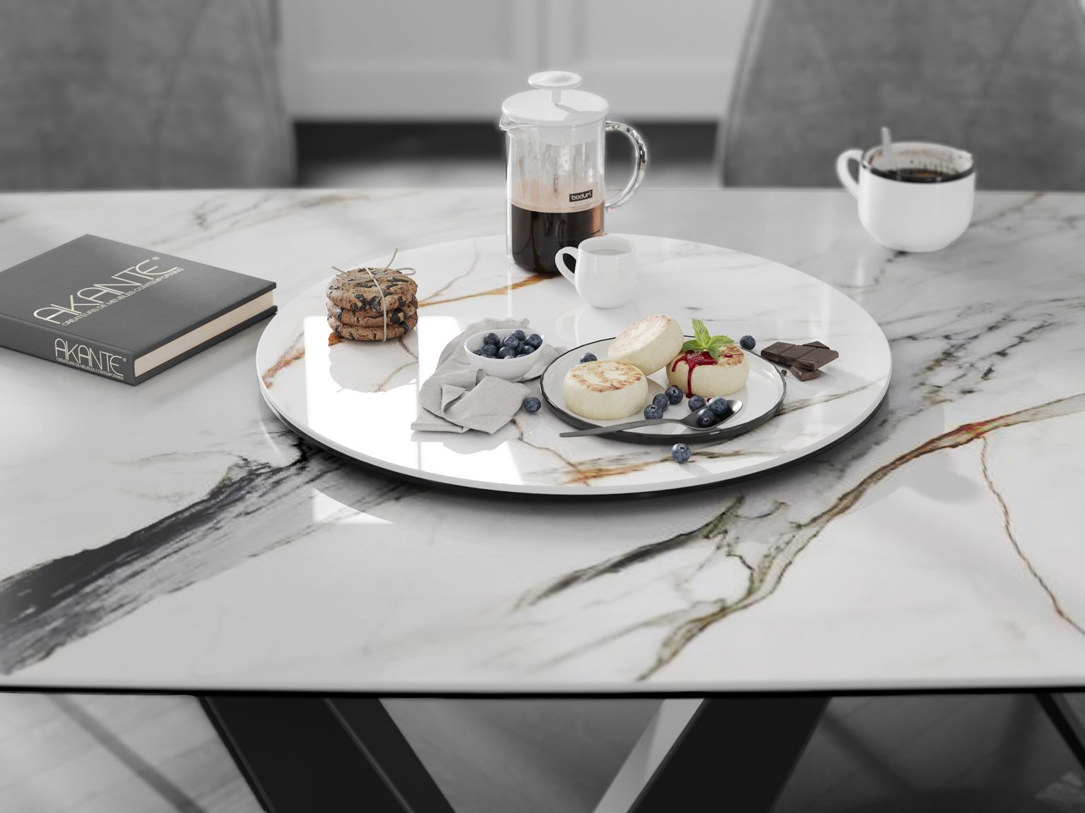 Nouveauté chez Akante : le plateau tournant personnalisable – Akante ...